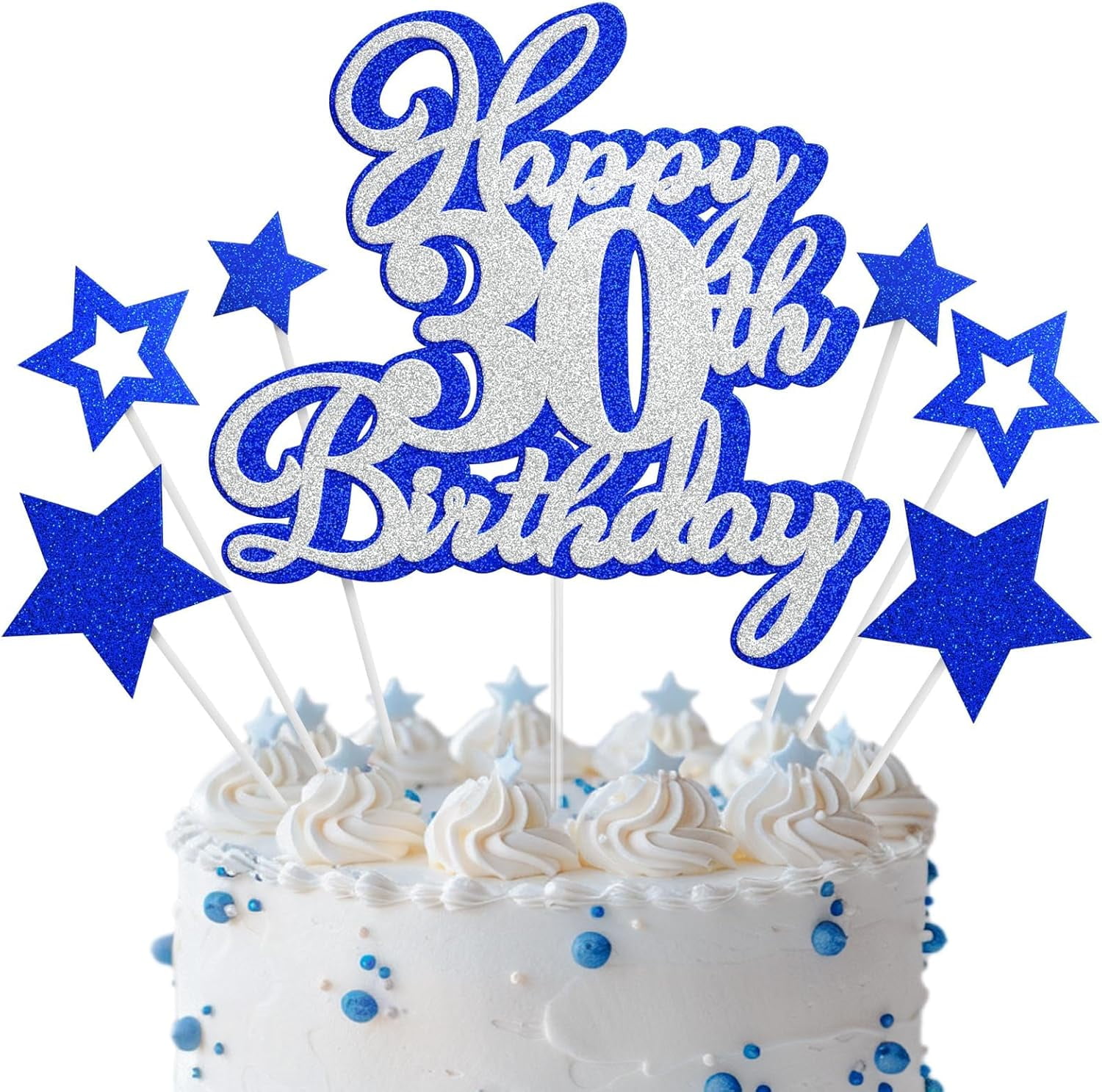 Wellsay Happy 30th Birthday Cake Tor 30 Birthday Cake Decorations ...