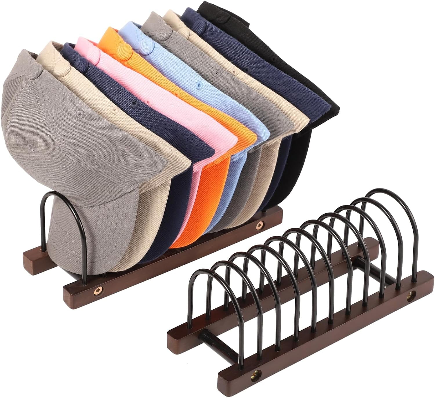 Wellsay Hat Organizer for Baseball Caps, 2 packs Hat Stand Holder for ...