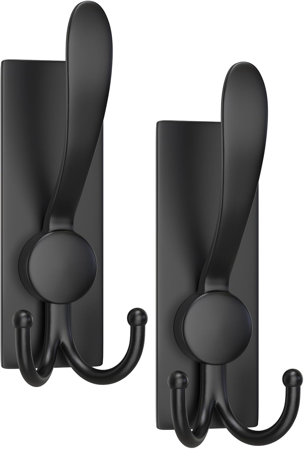 Wellsay Heavy Duty Adhesive Hooks with Tri-ng Design, Stainless Steel ...