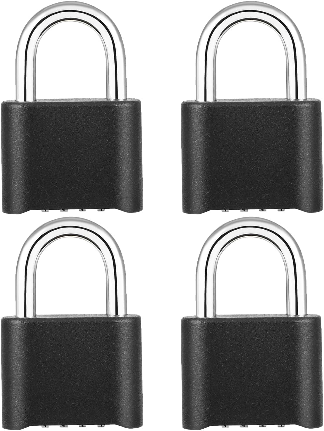 Wellsay Heavy-Duty Combination Padlock Locker Lock - 4 Digit ...