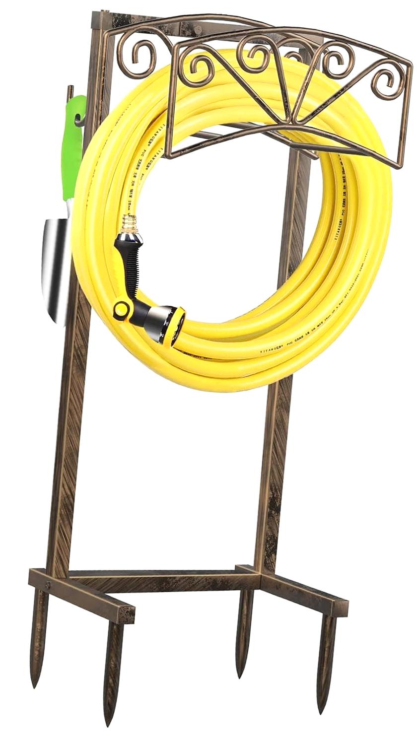 Wellsay Holder Enhanced 4-Position Water Hose Holder with 2 Tool Spaces ...