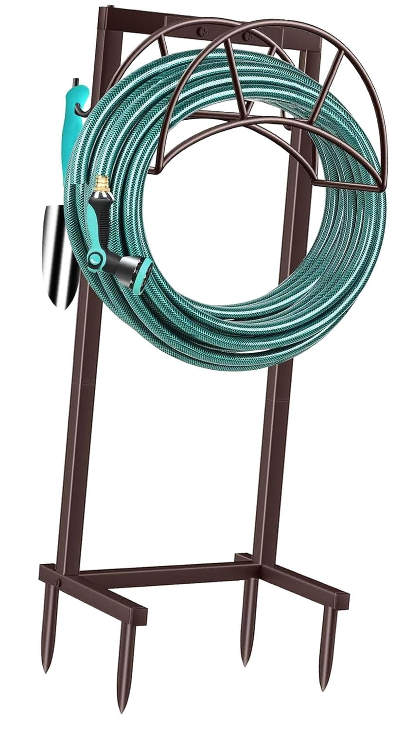 Wellsay Holder Upgraded 4 Water Hose Holder with 2 Tool Sturdy Hose ...