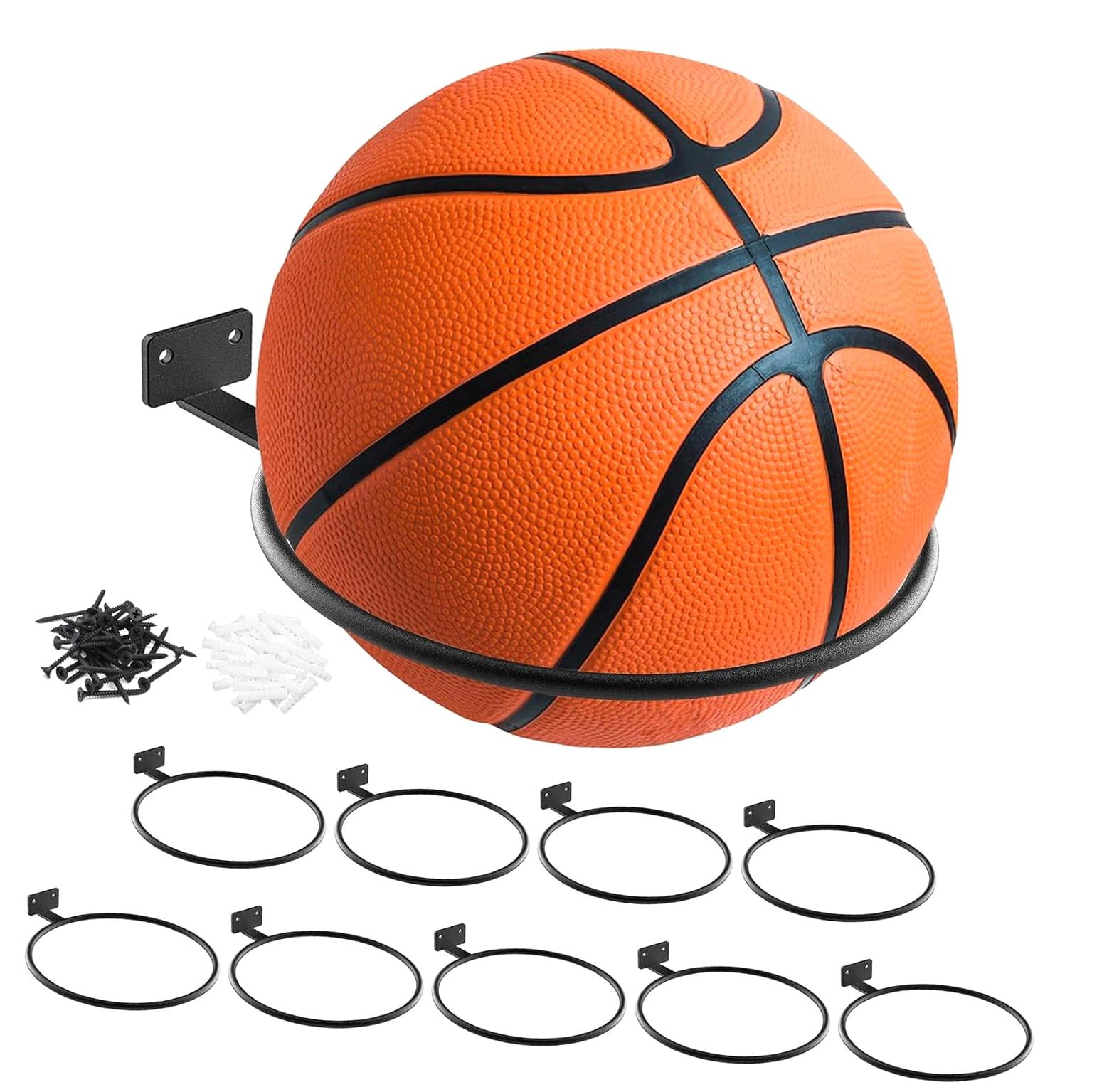 Wellsay Holder Wall Mount Soccer Display Rack Metal Ball Display Stand ...