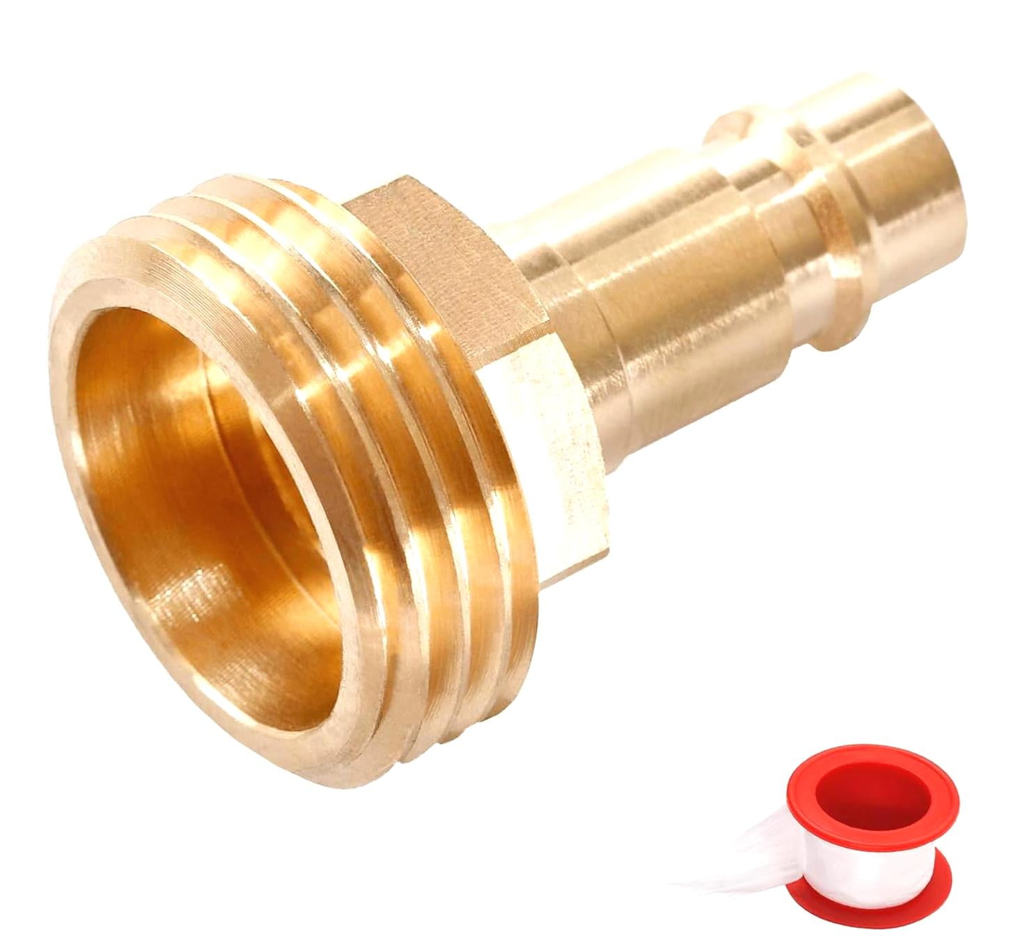 Wellsay Hose Adapter, 1/2" to 3/4" RV and Marine Fitting, Includes Tape ...