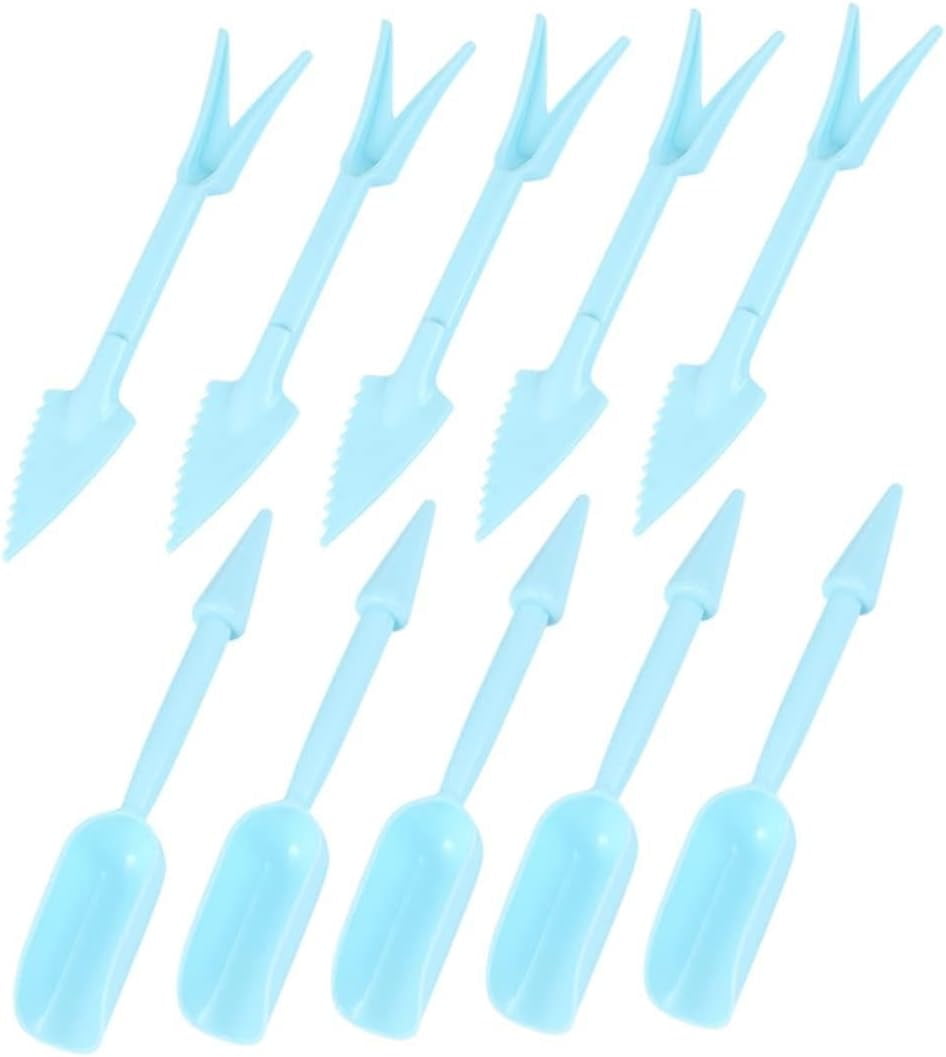 Wellsay House Plant Garden Tool Set 10-Piece Plastic Garden Widger ...