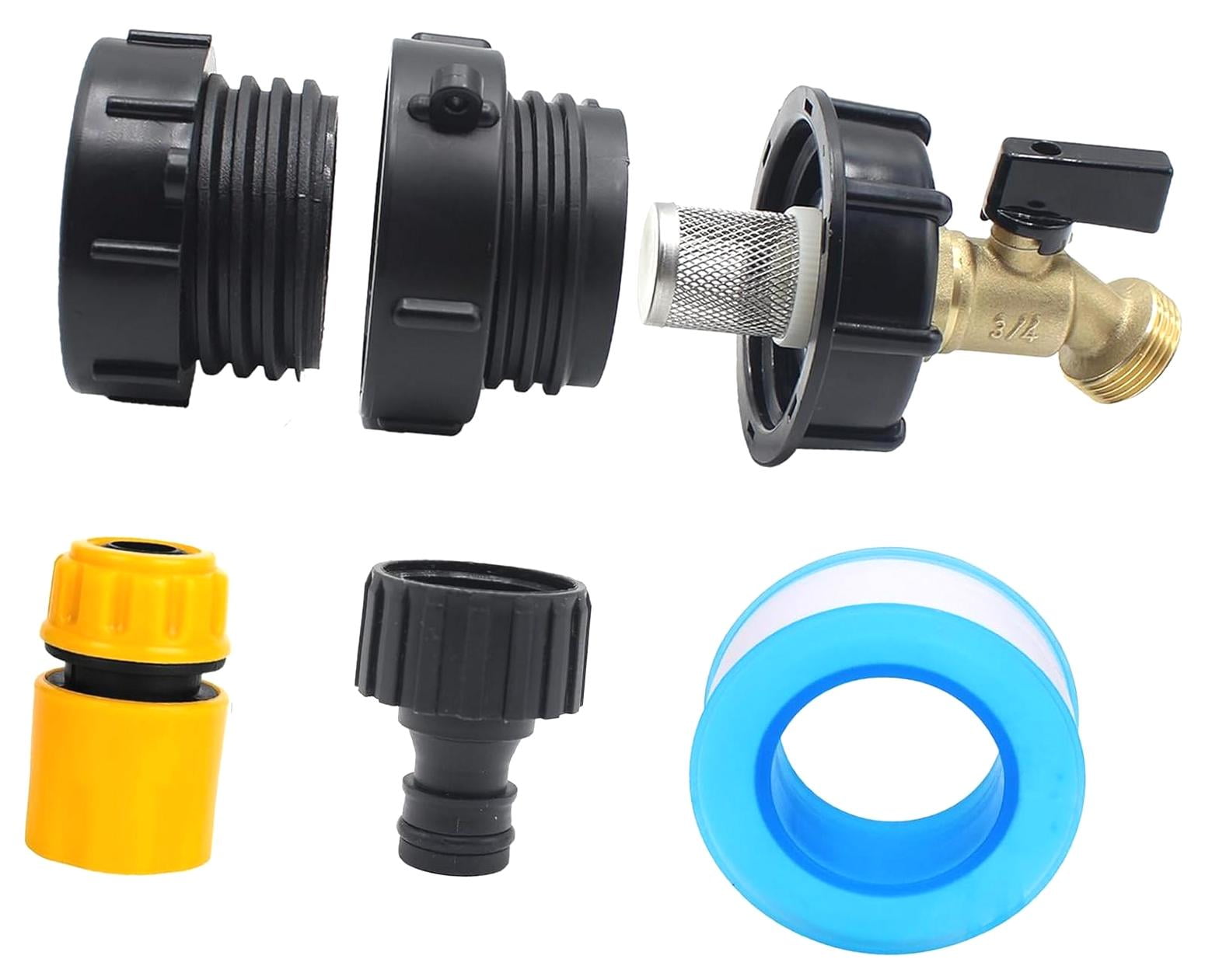 Wellsay IBC Tote Adapter, with 275-330 Gallon IBC Tote Water Tanks ...