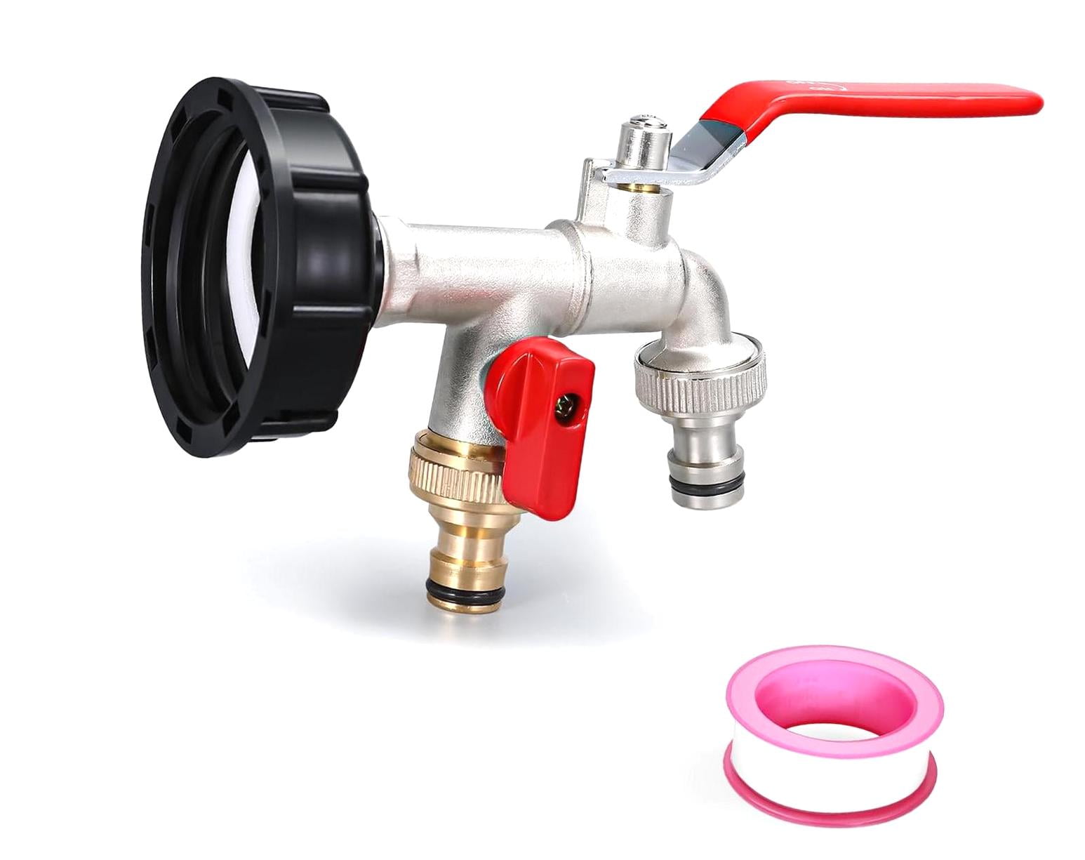 Wellsay IBC Tote Connector, 275-330 Gallon ibc tote 2.36" Coarse Thread ...