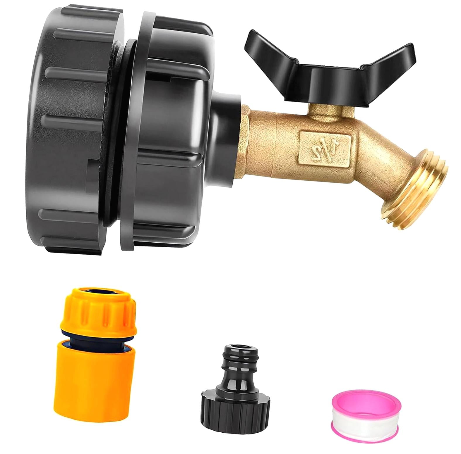 Wellsay IBC Tote Hose Connector -275-330 Gallon IBC Container Hose ...