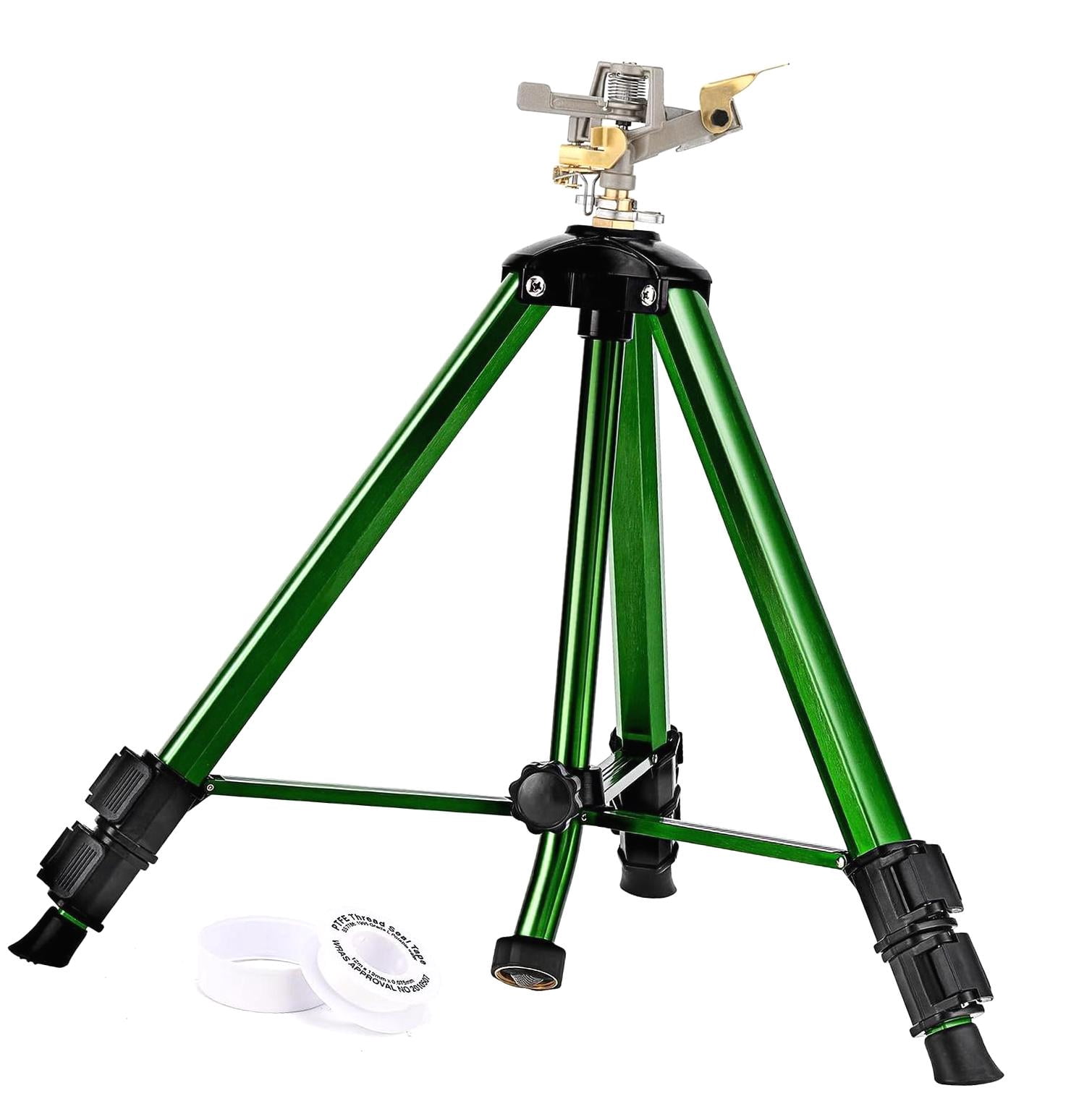 Wellsay Impact Sprinkler on Tripod Base, Tripod Sprinklers with 360 ...