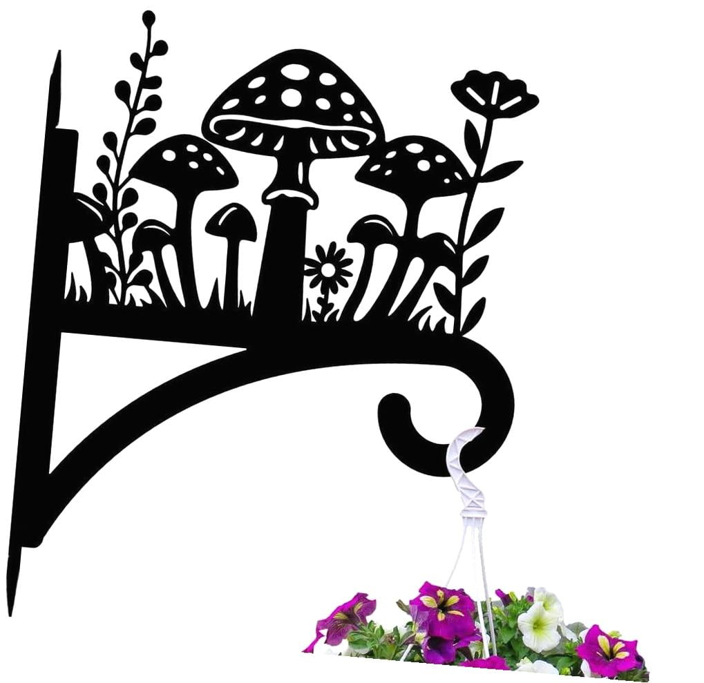 Wellsay Iron Plant Hangers Hook for Outdoor Indoor Hanging Plant Fern ...