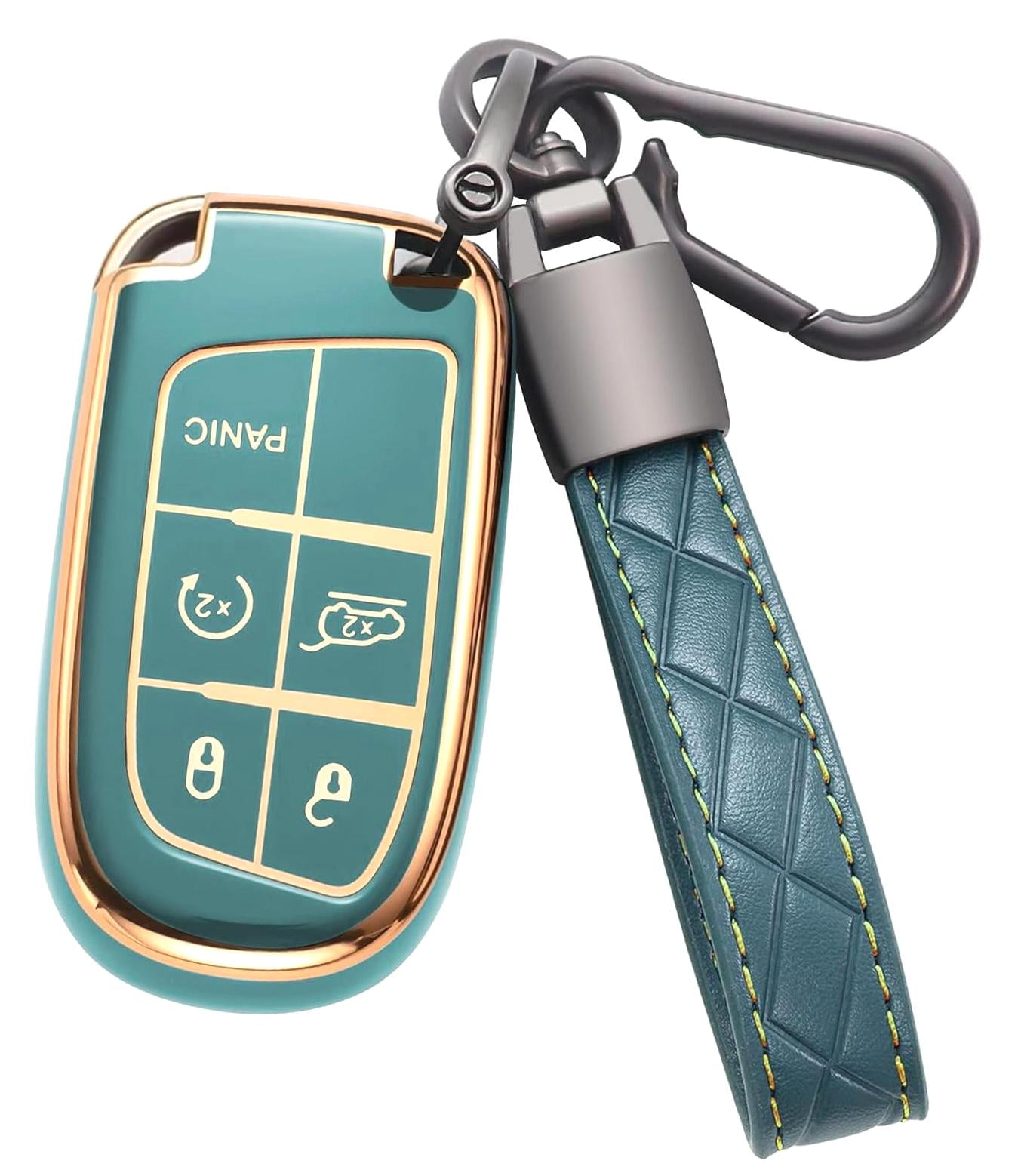 Wellsay Key Fob Cover with Keychain Soft TPU Full Protection Key Case ...