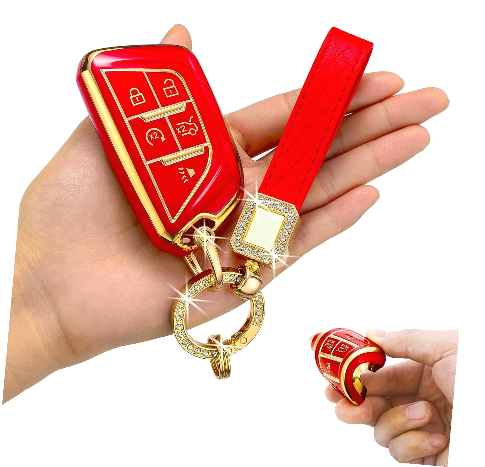 Wellsay Key Fob Cover, Soft TPU 360-Degree Protection for 2020-2022 XT5 ...