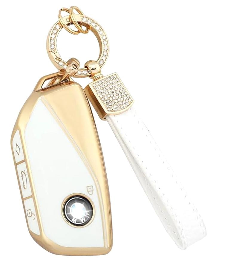 Wellsay Key Fob Cover for 7 Series X7 i7 iX XM 2023 Bling Key Chain ...