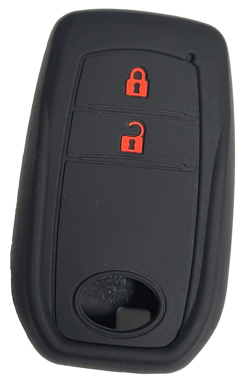 Wellsay Key Fob Cover for Hilux Yaris: 2 Buttons Silicone Remote ...