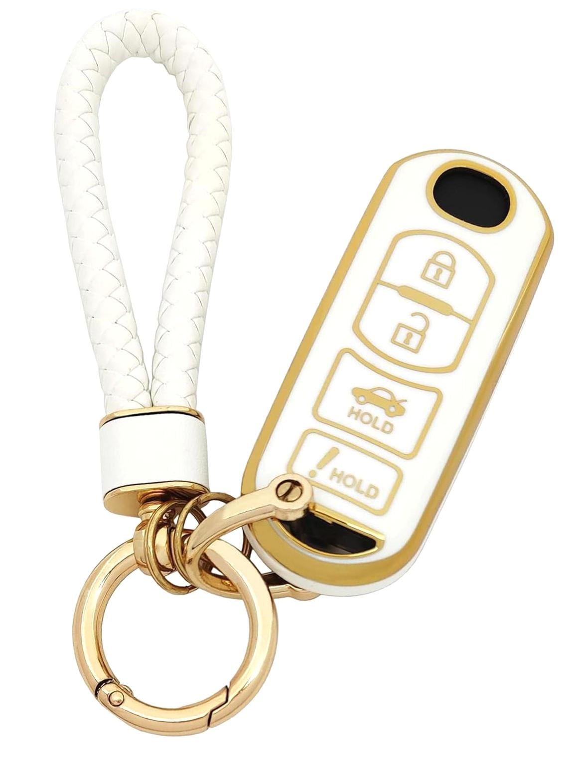 Wellsay Key Fob Cover for Soft TPU Key Fob Case Holder Protector with 3 ...