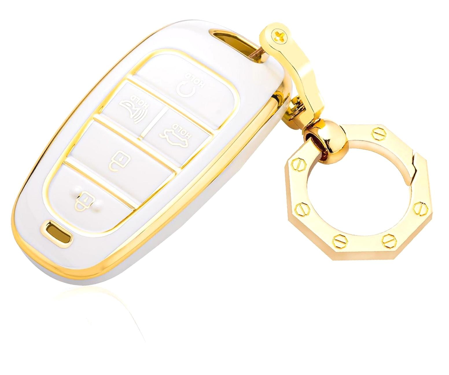 Wellsay Key Fob Cover with Keychain for Sonata Santa fe Tucson ...