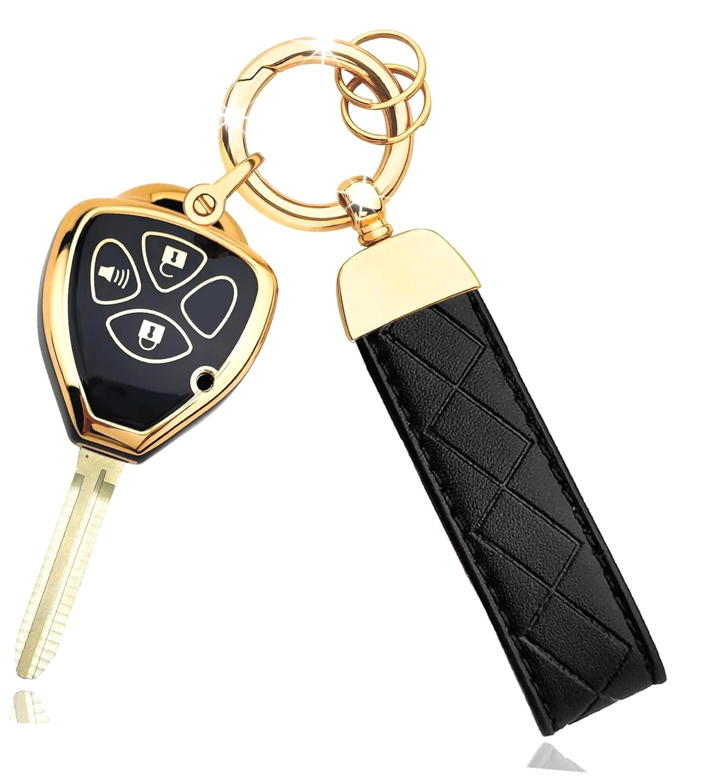 Wellsay Key Fob Cover with Leather Keychain, with 4Runner Corolla ...