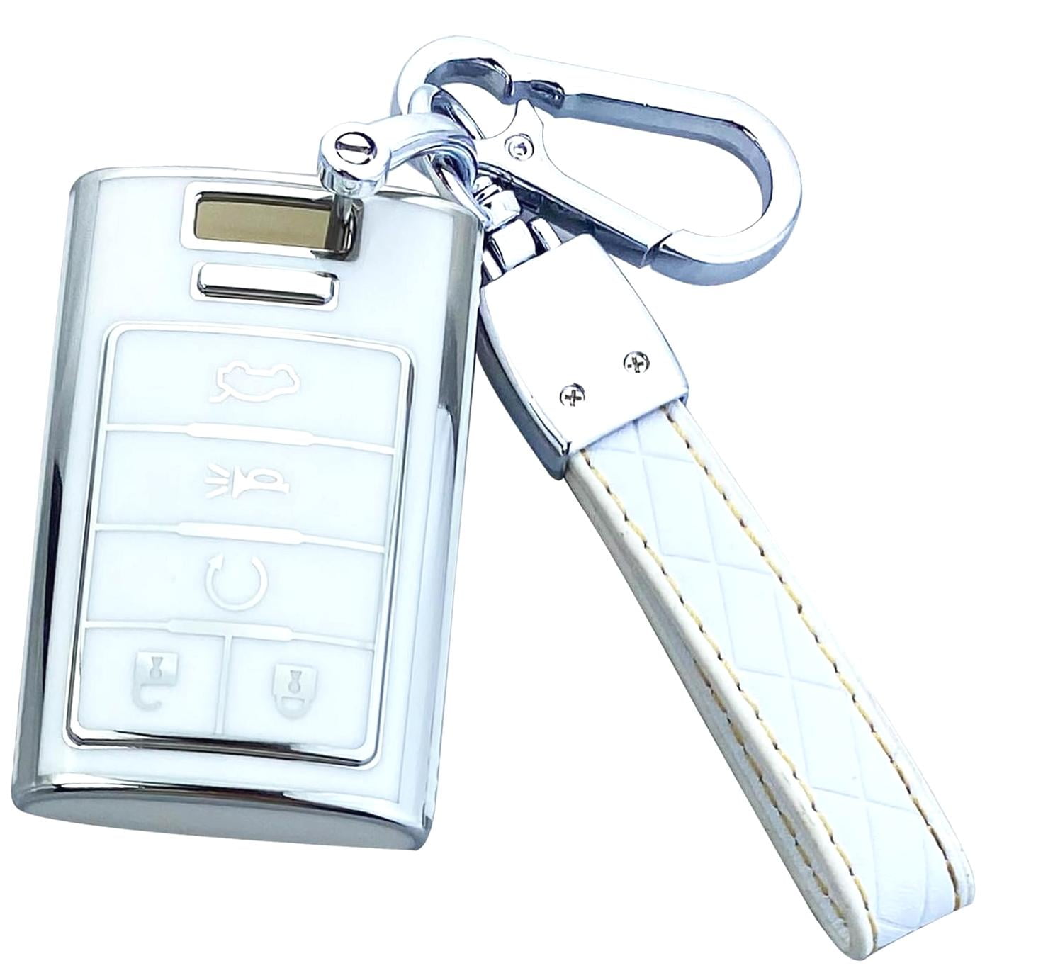 Wellsay Key Fob Protector Case with SRX ATS ELR XTS 2010-2015 Models (White) - Walmart.com