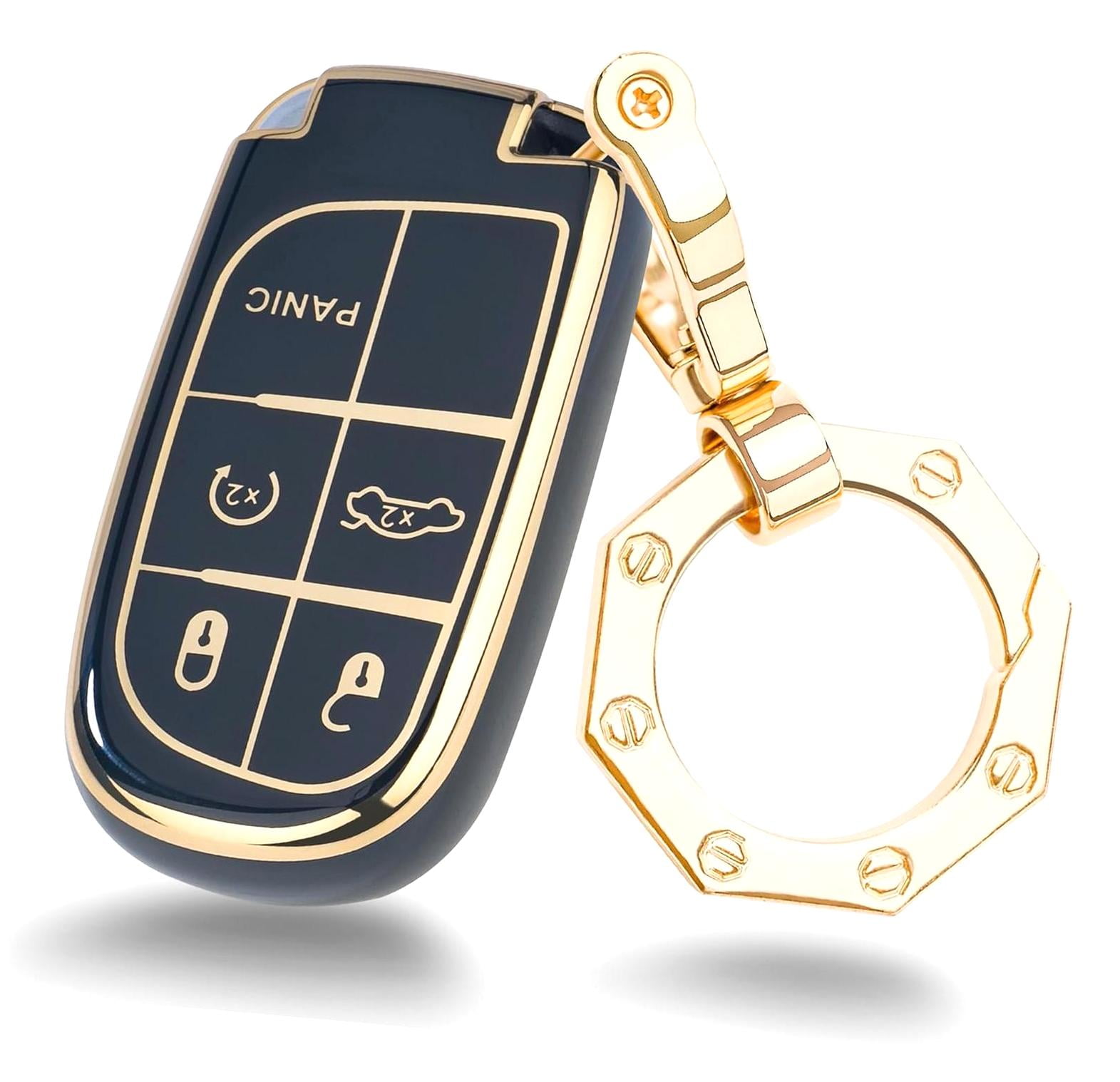 Wellsay Key Fob Protector and Shell with Keychain with Grand Cherokee ...