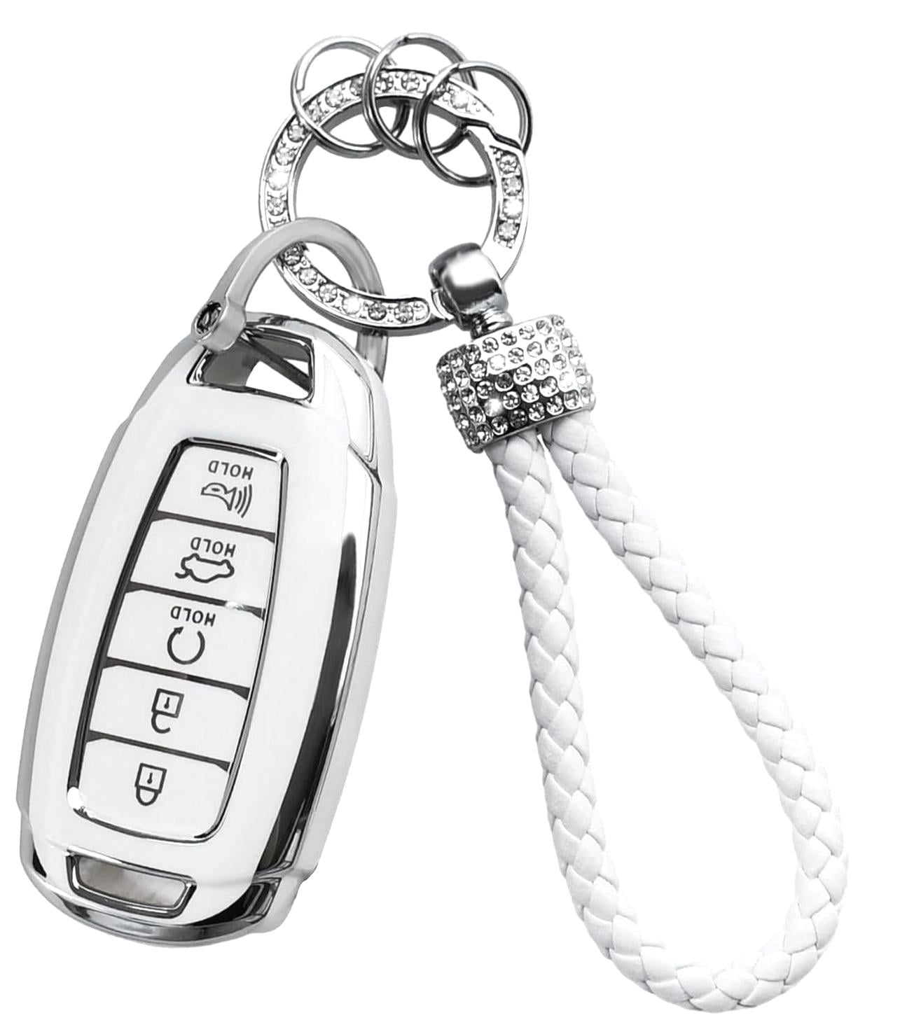 Wellsay Key Fob Protector with Keychain featuring Hyun, Smart Key Shell ...