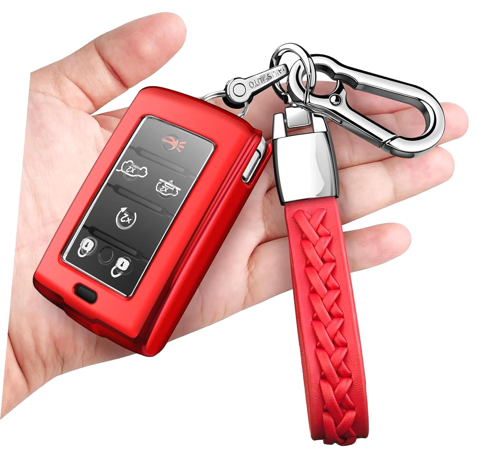 Wellsay Key Fob Protector with Keychain for 2021-2025 Grand Cherokee L Grand Wagoneer L Wagoneer ...