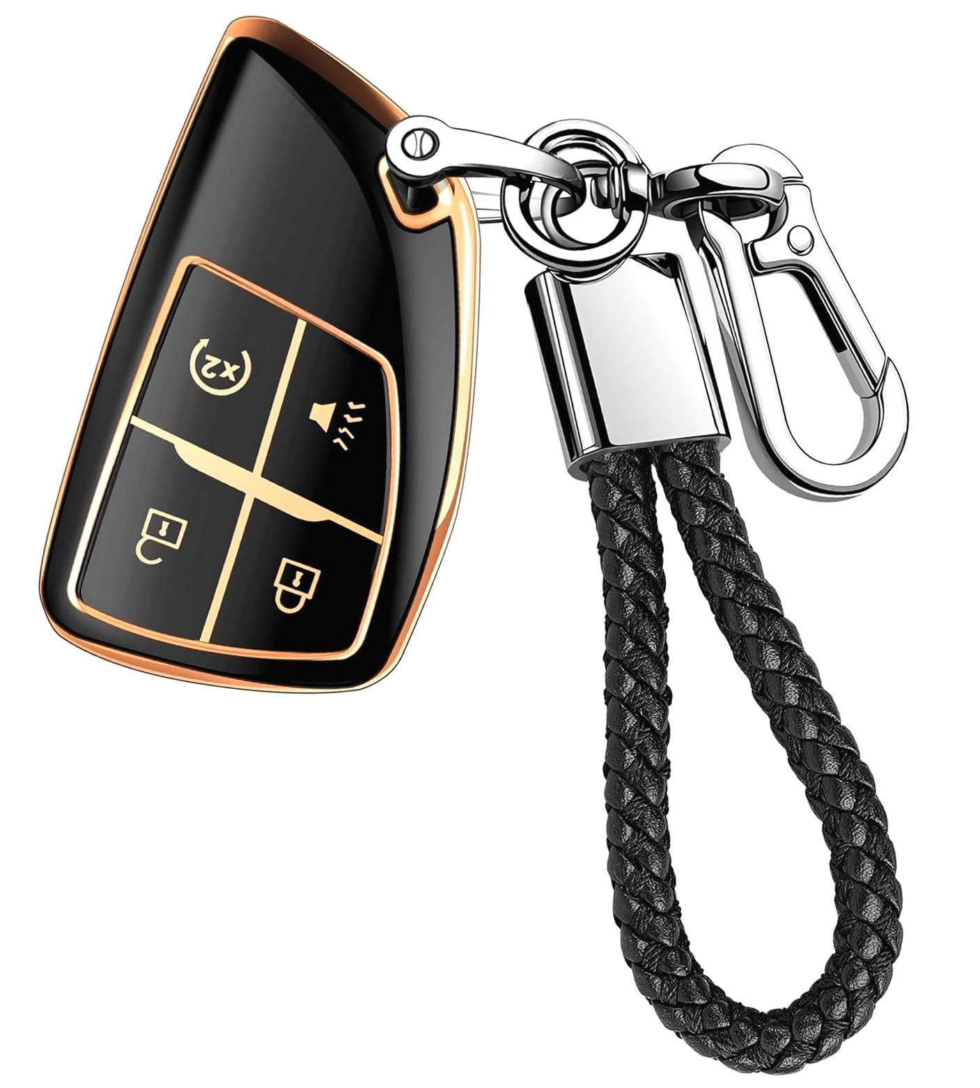 Wellsay Key Fob Protector with Keychain for 2022-2025 Silverado 1500, 2024-2025 Silverado 2500HD ...