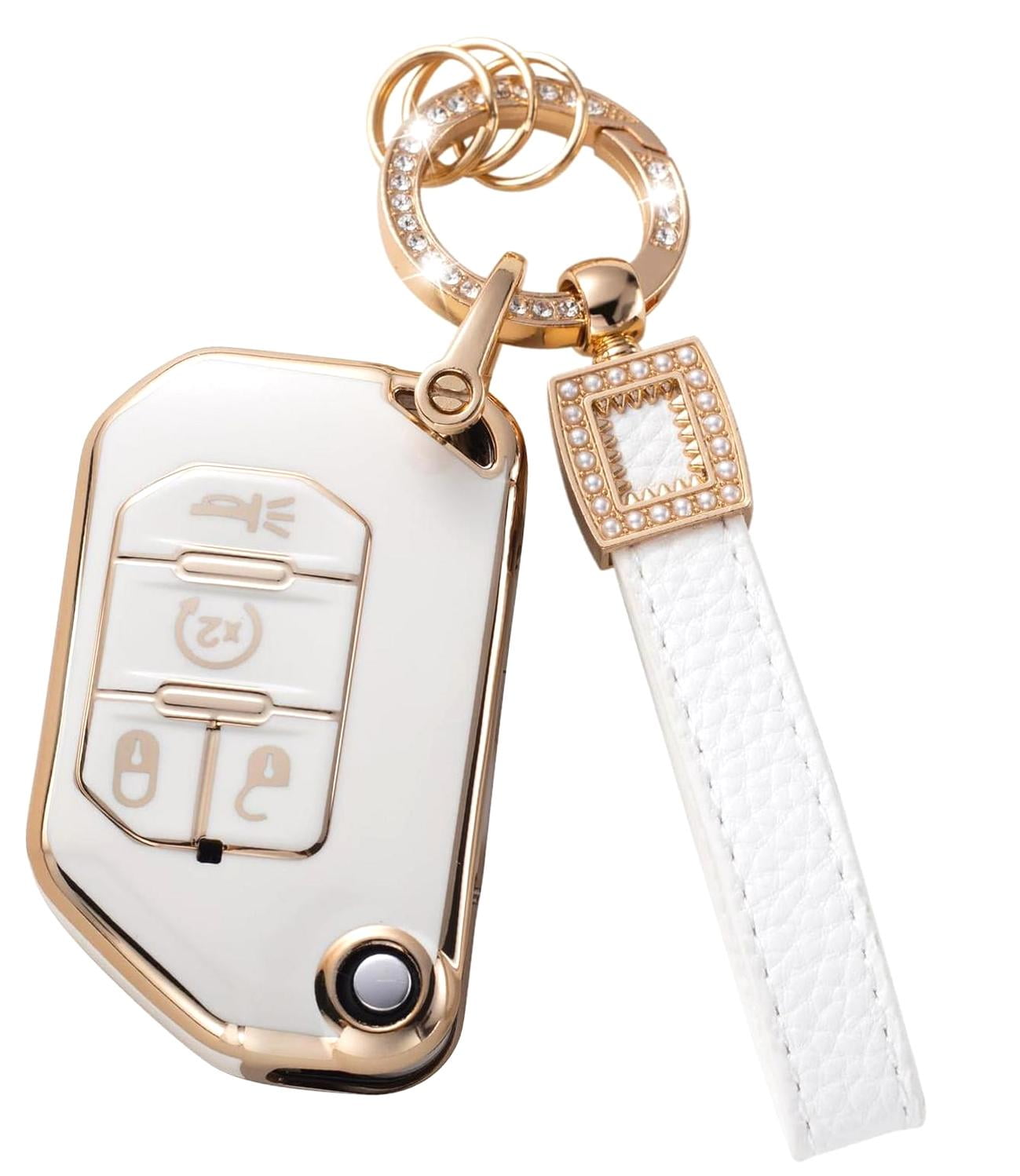 Wellsay Key Fob Protector with Leather Strap, Car Key Case for 2018 ...