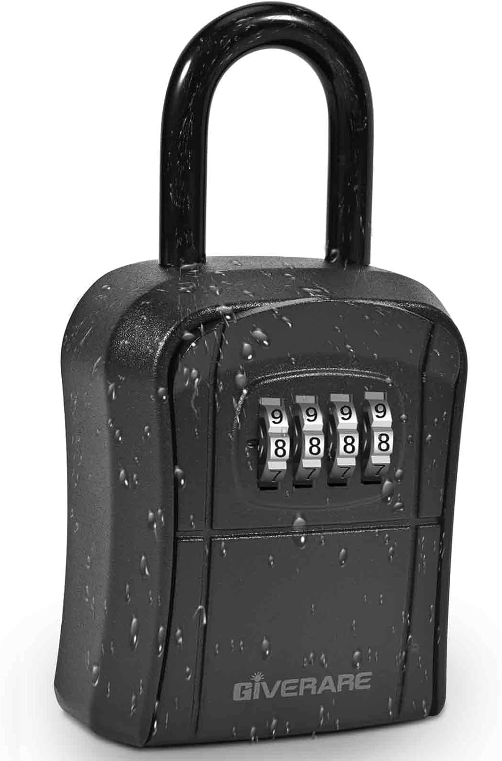 Wellsay Key Lock Box, Wall Mount 4 Digits Combination Lockbox, Waterof ...