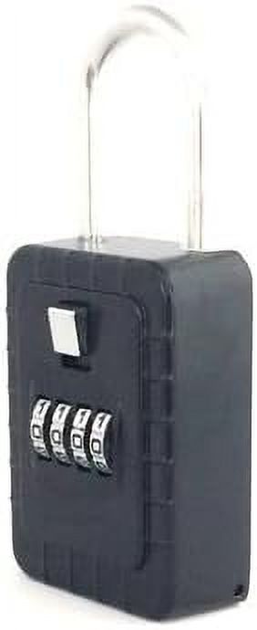 Wellsay Key Safe Rer Lock Box with Set-Your-Own Combination Lock Heavy ...