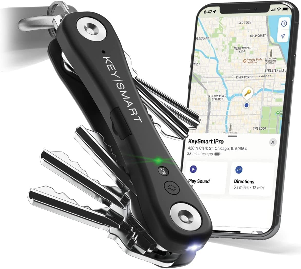 Wellsay KeySmart iPro Smart Key Tracker - Apple Find My App Compatible, Find Your Lost Keys Key ...