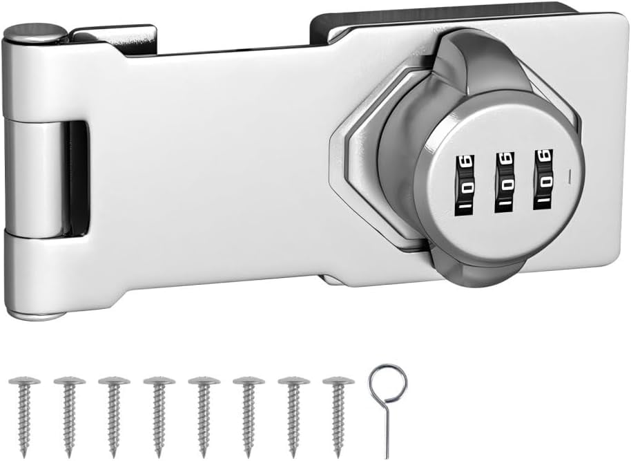 Wellsay Keyless Cabinet Lock,4.5 Inch 3 Digit Password Lock Mechanical ...