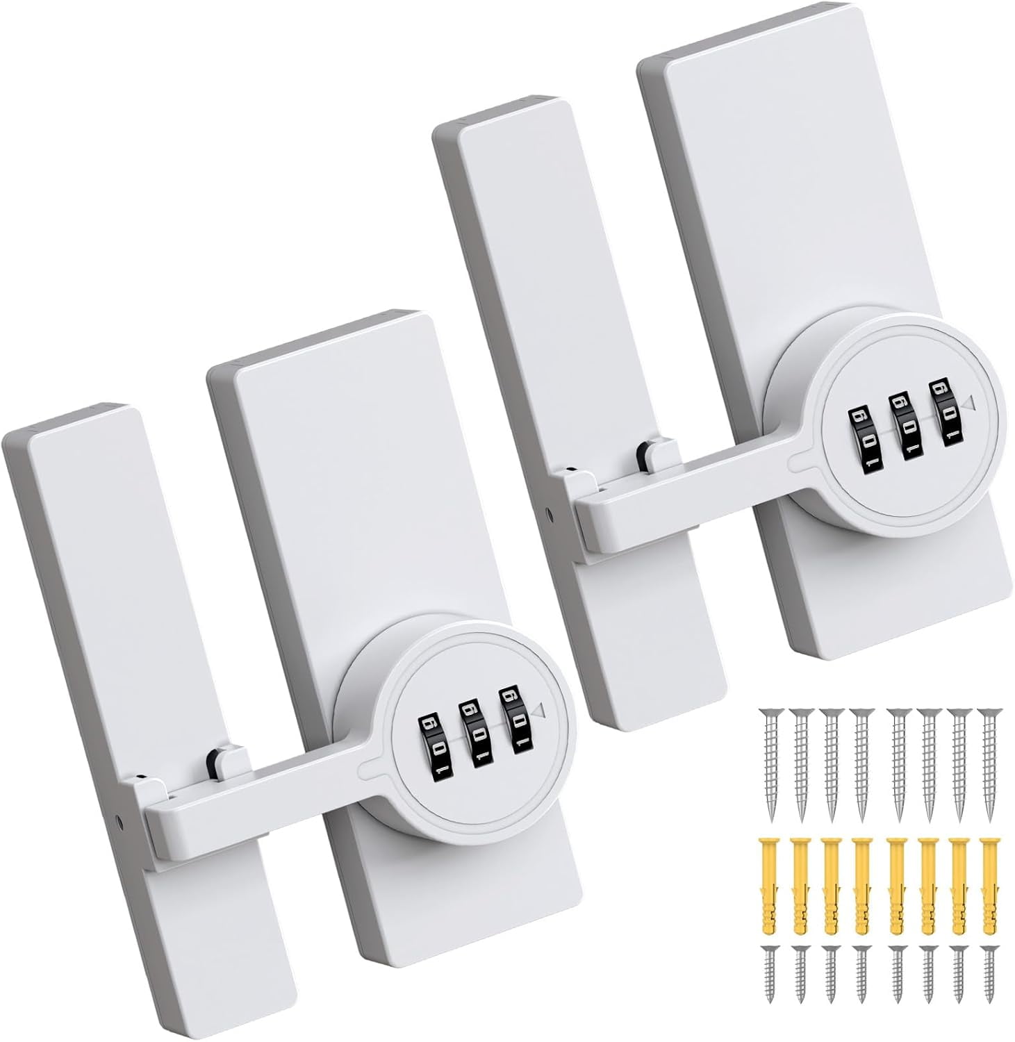 Wellsay Keyless Password Barn Door Lock, 180 D Adhesive Cabinet Lock ...
