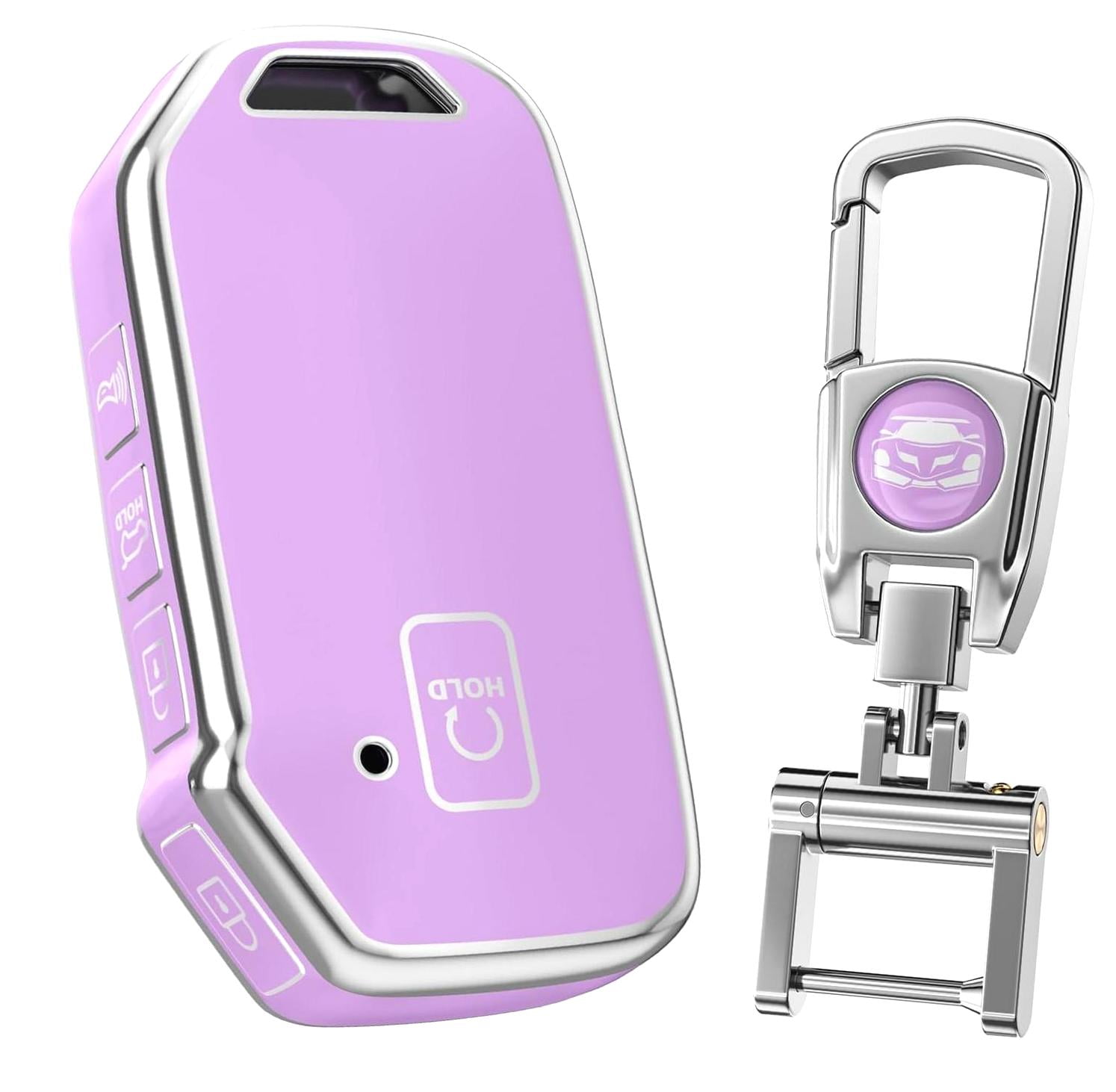 Wellsay Kia Key Fob Protector with Keychain, No Screws Needed for Setup ...