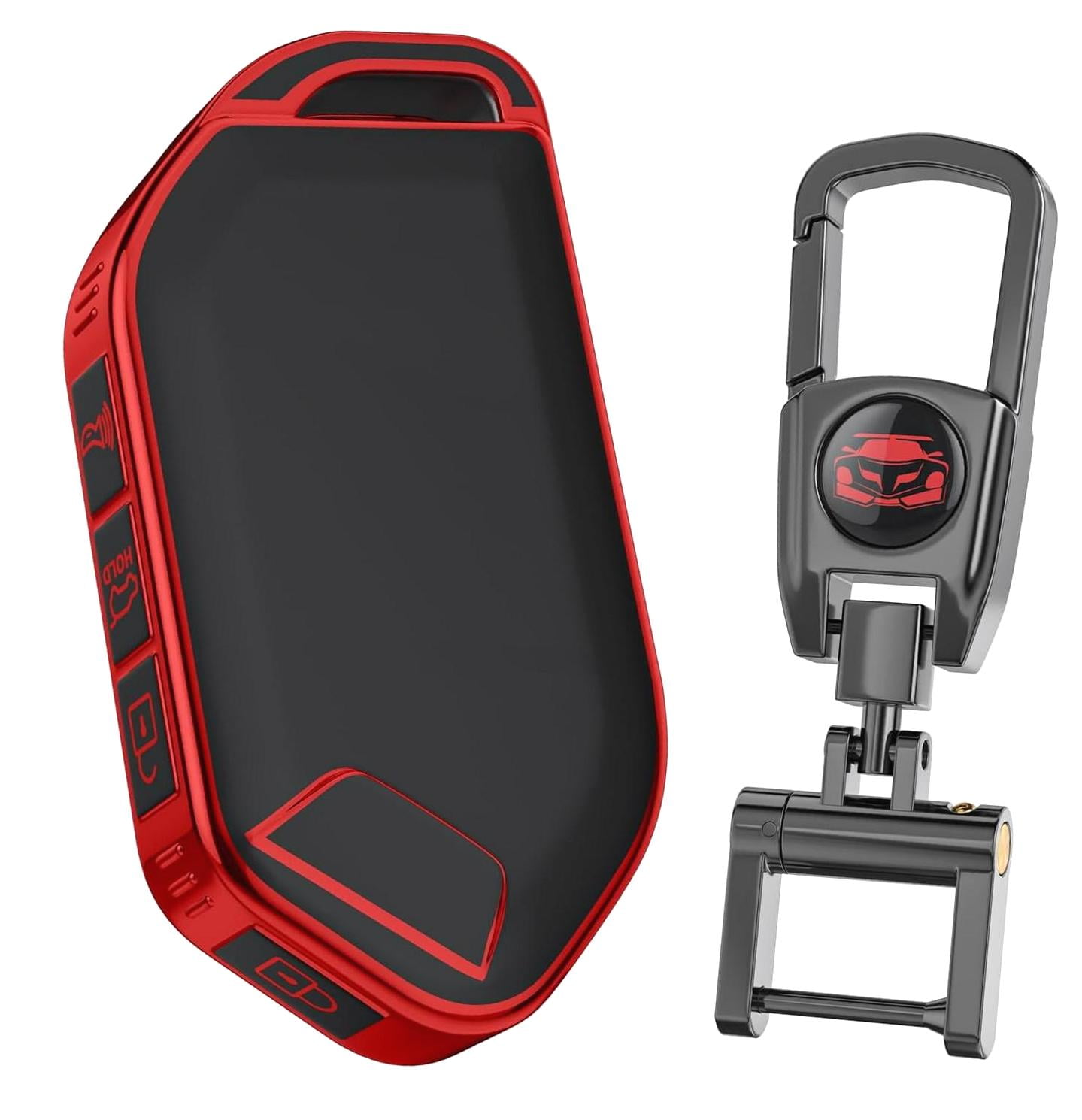 Wellsay Kia Key Fob Protector with Keychain, No Screws Needed for Setup ...