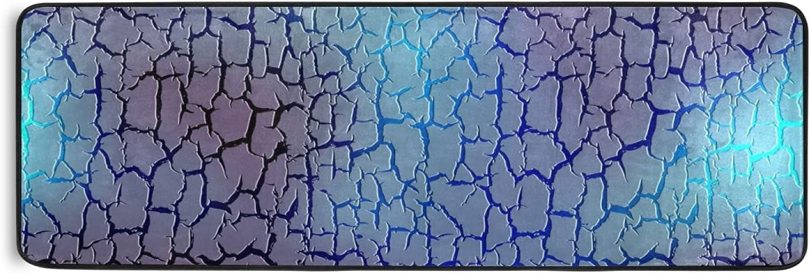 Wellsay Kitchen Rugs and Mats Non-Skid Washable Runner Rugs Abstract ...