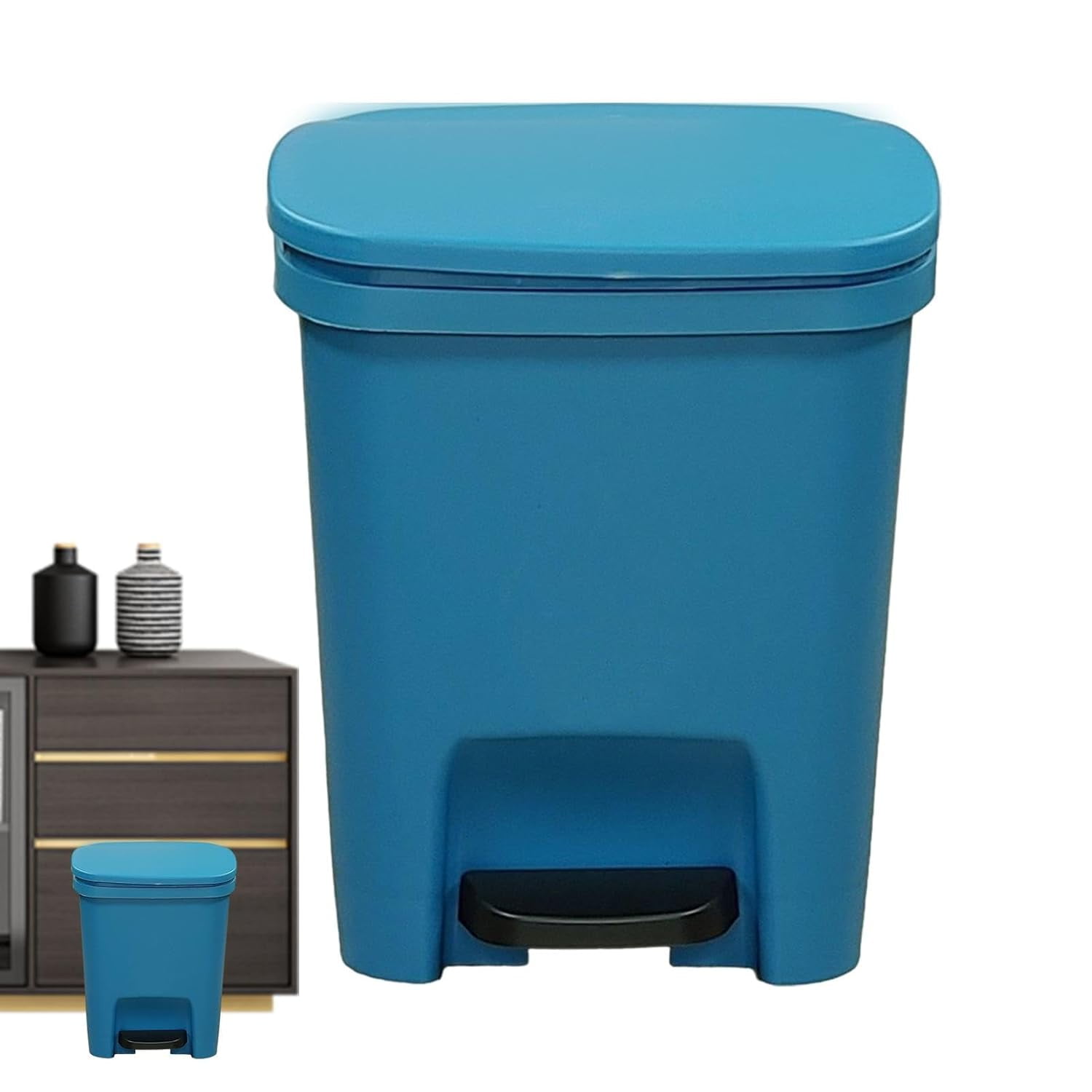 Wellsay Kitchen Step Trash Can, Step-On Trash Can, Kitchen Garbage Bin ...