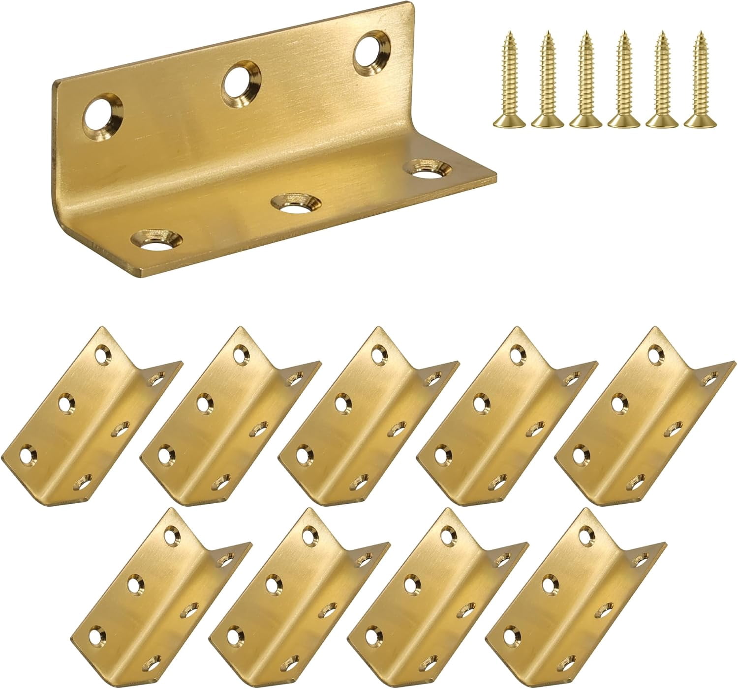 Wellsay L Bracket, Heavy Duty Corner Brace, 10 Pack 3.2 Inch Stainless ...