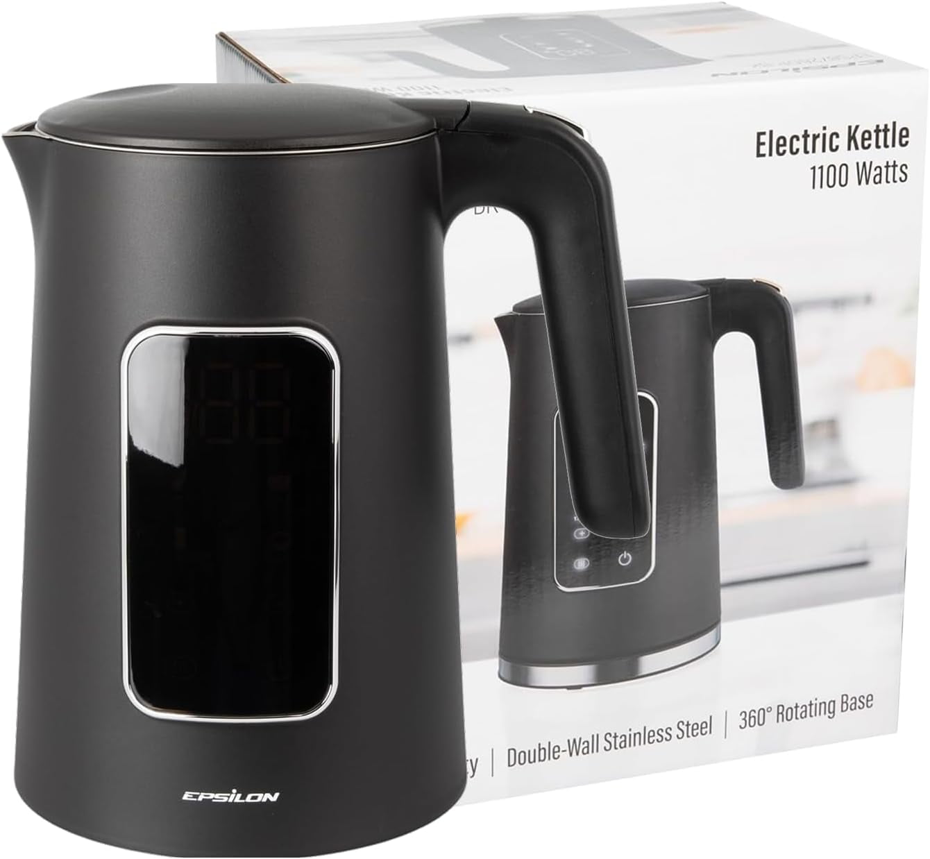Wellsay LCD Electric Kettle 1500W - 1.7L Hot Water Tea Kettle with ...
