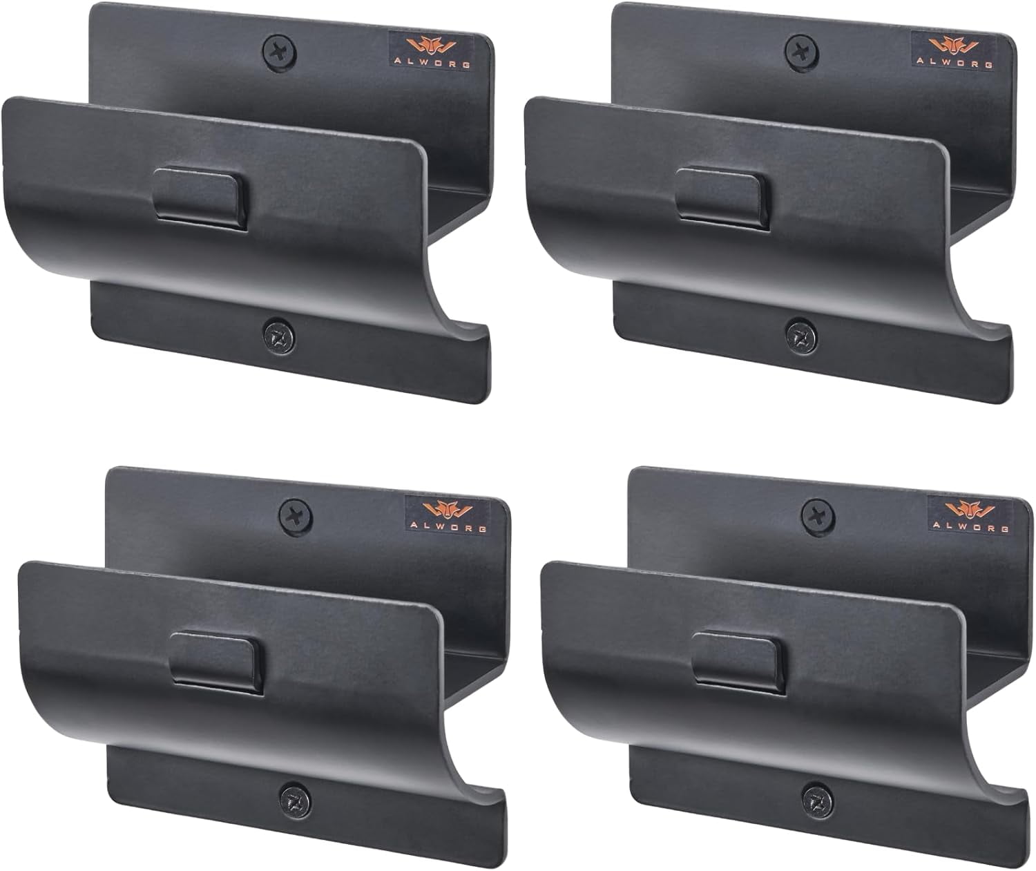 Wellsay Ladder Hanger set of 4 For Garage Wall - Black Heavy Duty ...