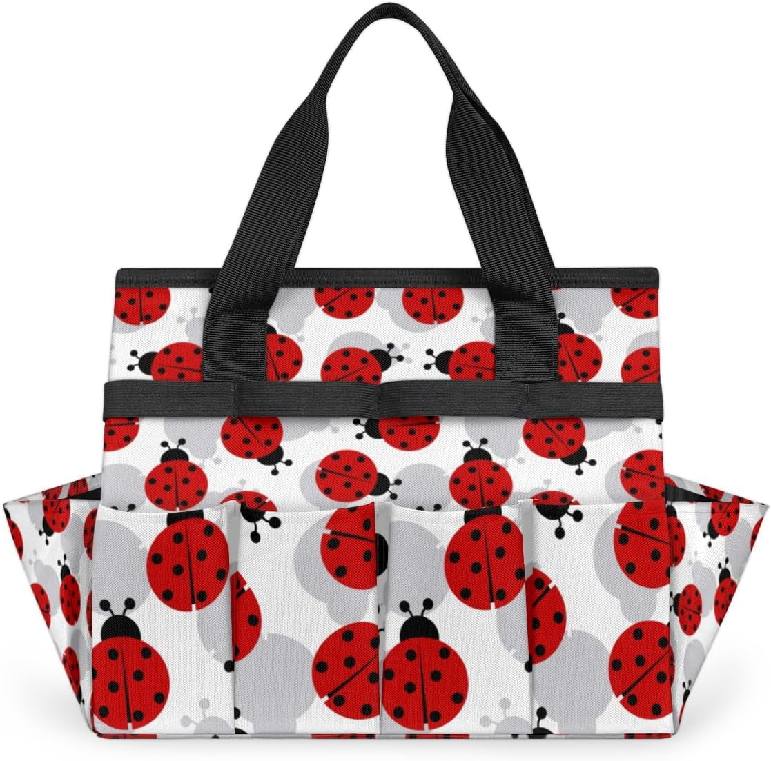 Wellsay Ladybug Garden Tool Tote Bag for Women Men Gardening Tool ...