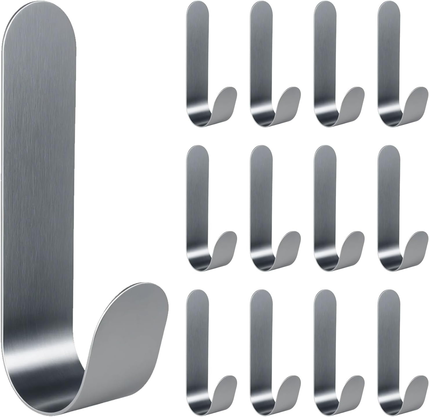 Wellsay Large Adhesive Hooks, Wall Hook for Hanging Heavy Duty Items ...