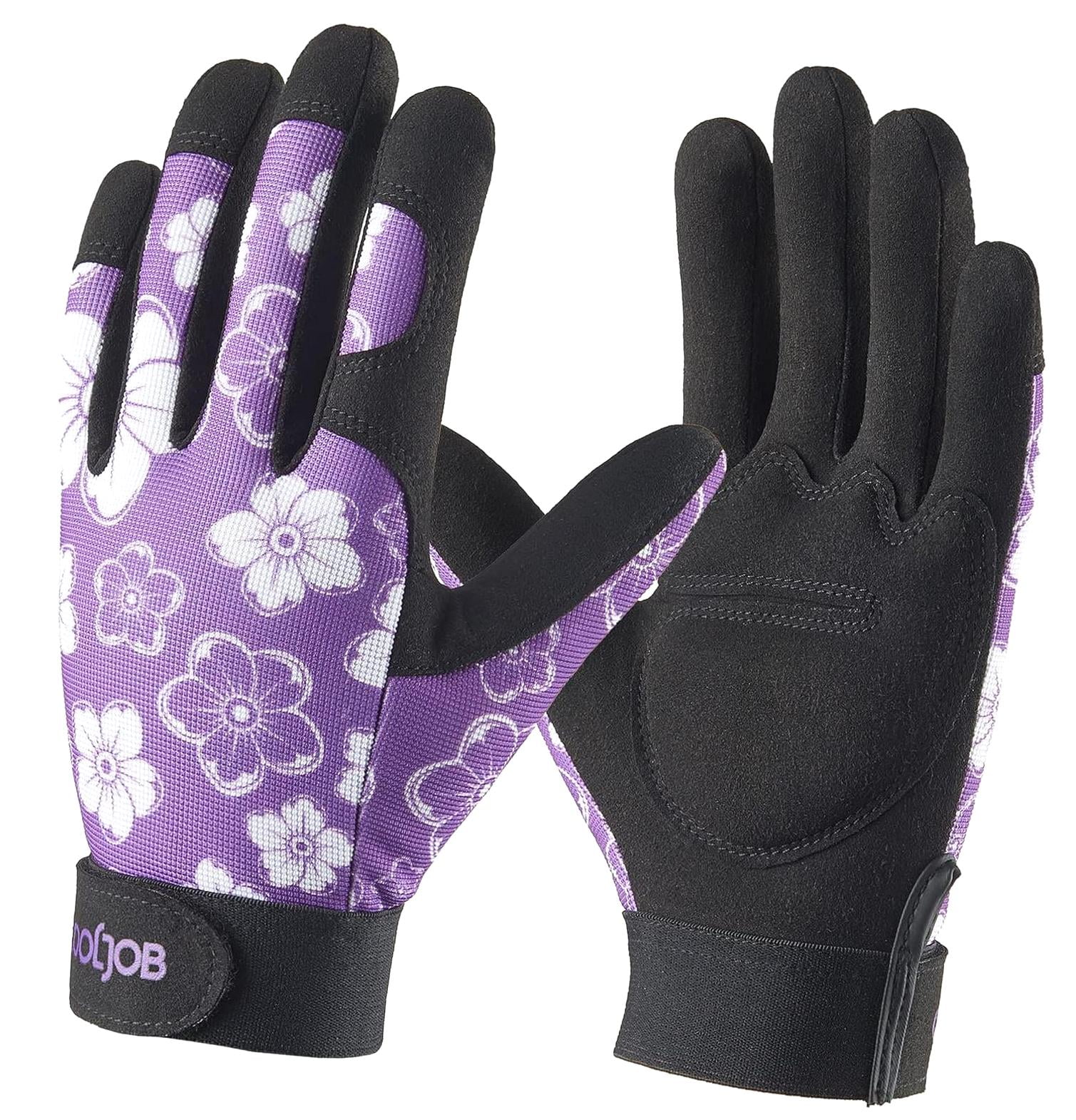 Wellsay Large Gardening Work Gloves for Women Ladies, Thorn Proof for ...