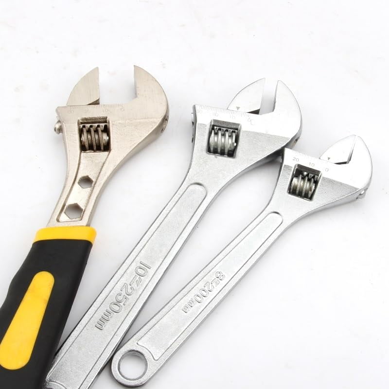 Wellsay Large Opening Adjustable Spanner Monkey Wrench Adjustable Angle ...