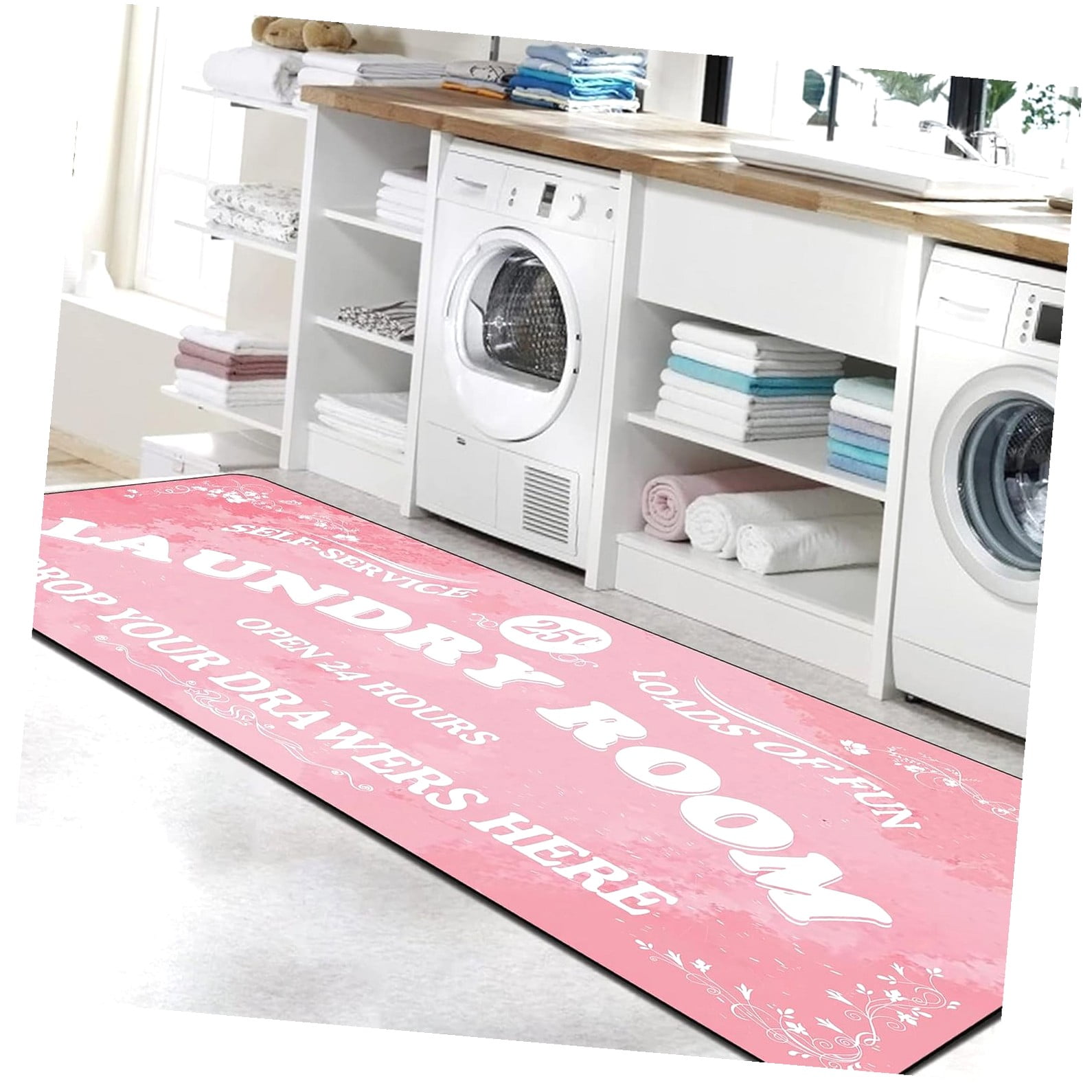 Wellsay Laundry Room Rug Runner Stylish Laundry Room Mat 24"x72 ...