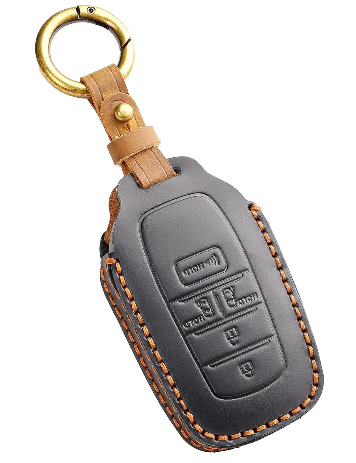 Wellsay Leather Key Fob Cover for Sienna, Key Fob Shell for Granvia ...