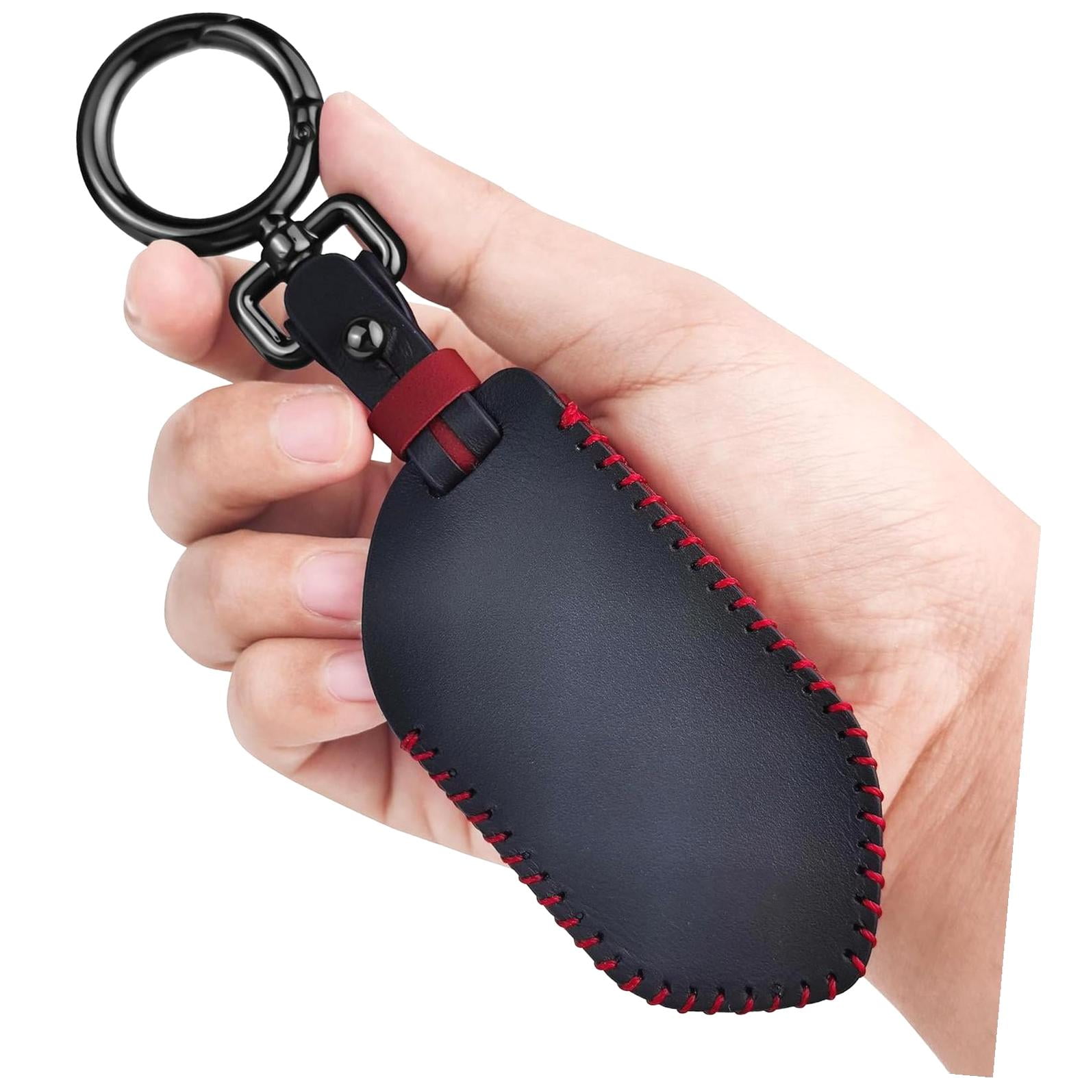 Wellsay Leather Key Fob Cover with 2023 2024 2025 Telluride, 2025 K4 K5, 2024 2025 Sorento EV9 ...