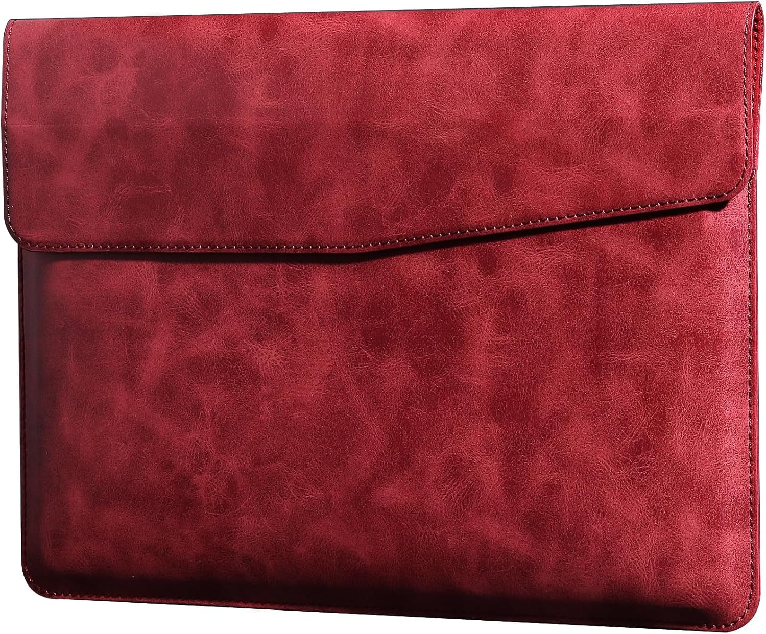 Wellsay Leather Laptop Sve for MacBook 16 Inch M3 M2 Laptop Case,Slim ...