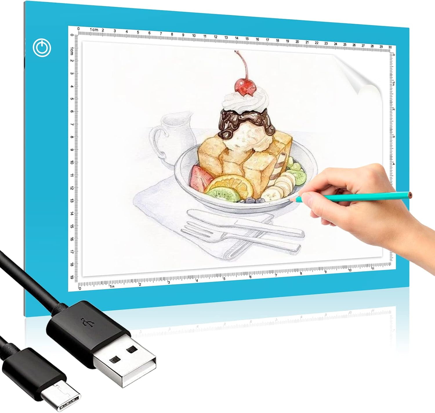 Wellsay Light Box Drawing Pad, Tracing Board with Type-C Charge Cable ...