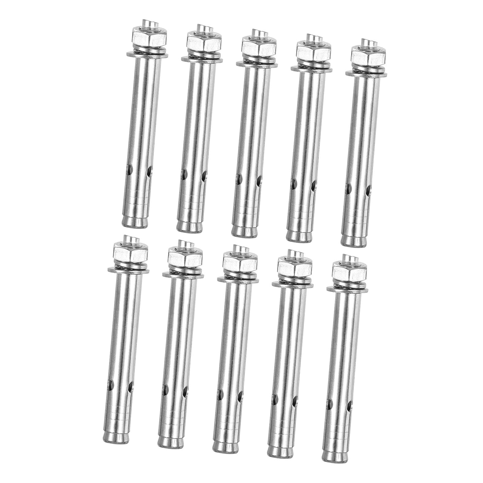 Wellsay M10 100 Expansion Bolts - 10Pack- for Concrete Dry Brick Block ...