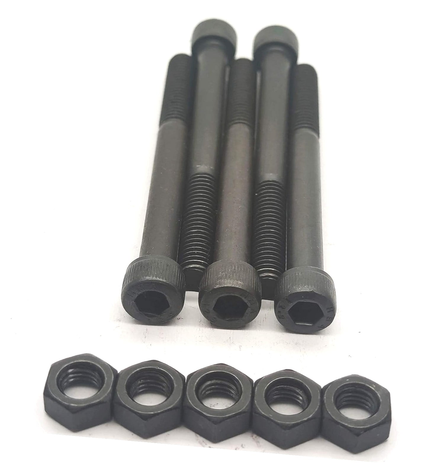 Wellsay M8-1.25x80mm 12.9 Grade Alloy Steel Cap Screws Bolts with Hex ...